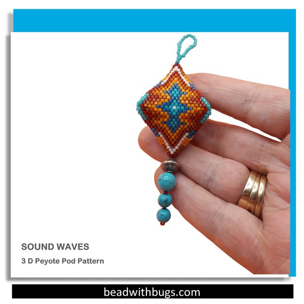 SOUND WAVES: 3D Peyote Stitch Beaded Pod Pattern by Bead with Bugs ...